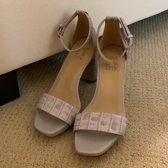 Shoes | Naturalizer Purple Sandals Heels | Poshmark